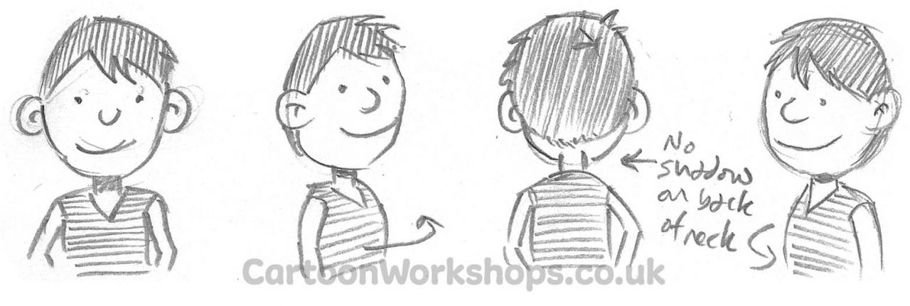 How to draw cartoons > easy step by step drawing tuition