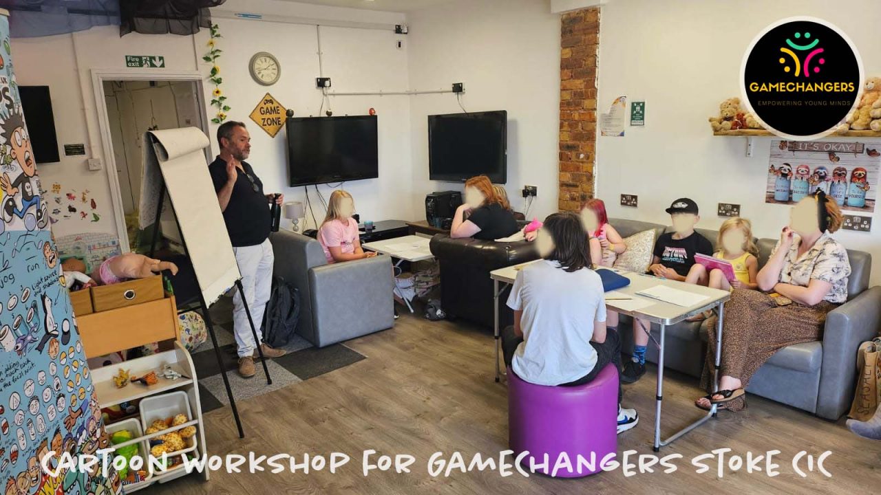 Cartoon Workshops for Schools KS1 KS2 KS3 & Community Events